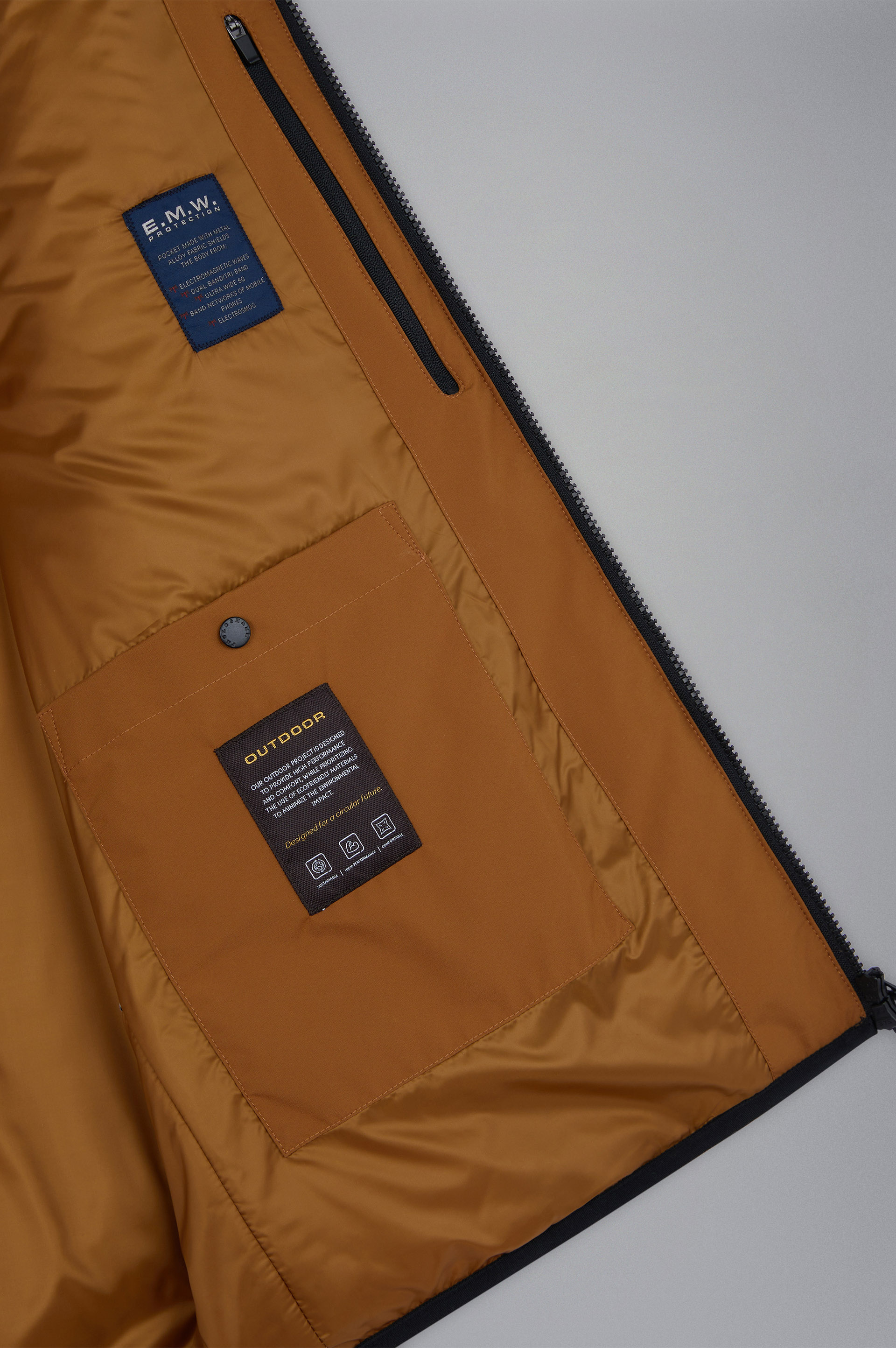 Teddy fleece Vest with technical fabric inserts | Paul & Shark