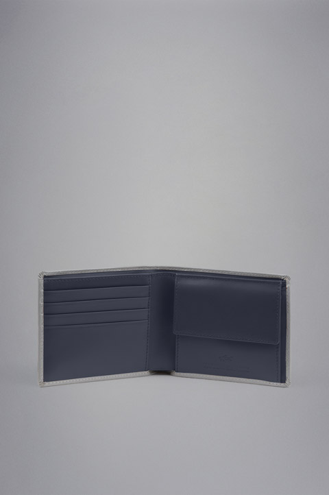 Fin-embossed leather Coin Wallet | Paul & Shark